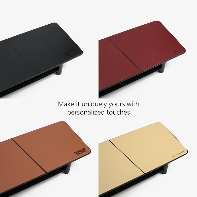 Custom Monitor Stand | Sleek Desk Riser for Him, Dad, or Coworkers ...