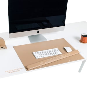 Personalized Desk Protector | Ergonomic Leather Desk Matwith Edge Cover ...