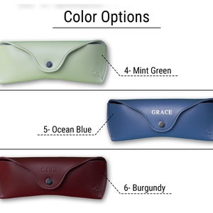 Personalized Leather Glasses Case, Custom Sunglasses Holder, Ray-ban ...