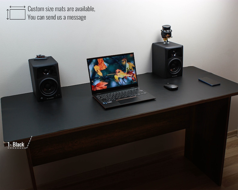 Leather Desk Mat Custom Size Desk Pad Personalized Office - Etsy