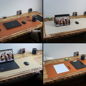Leather Desk Mat Custom Size Desk Pad Personalized Office - Etsy