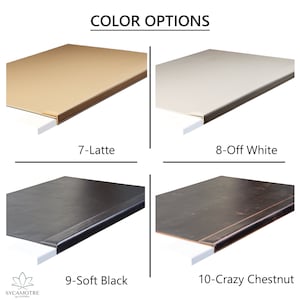 Personalized Desk Protector | Ergonomic Leather Desk Matwith Edge Cover ...