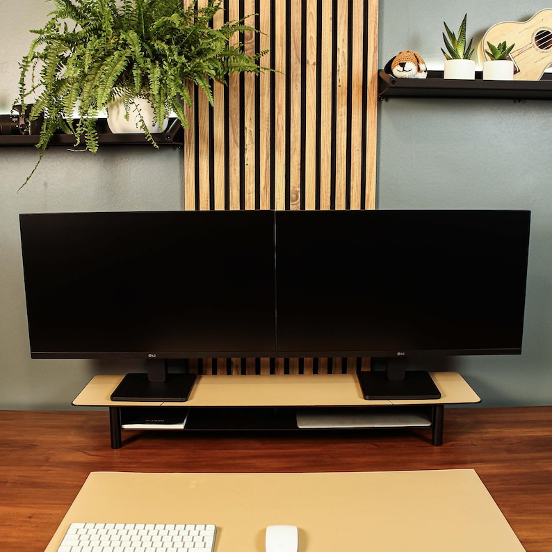 Custom Monitor Stand | Sleek Desk Riser for Him, Dad, or Coworkers ...