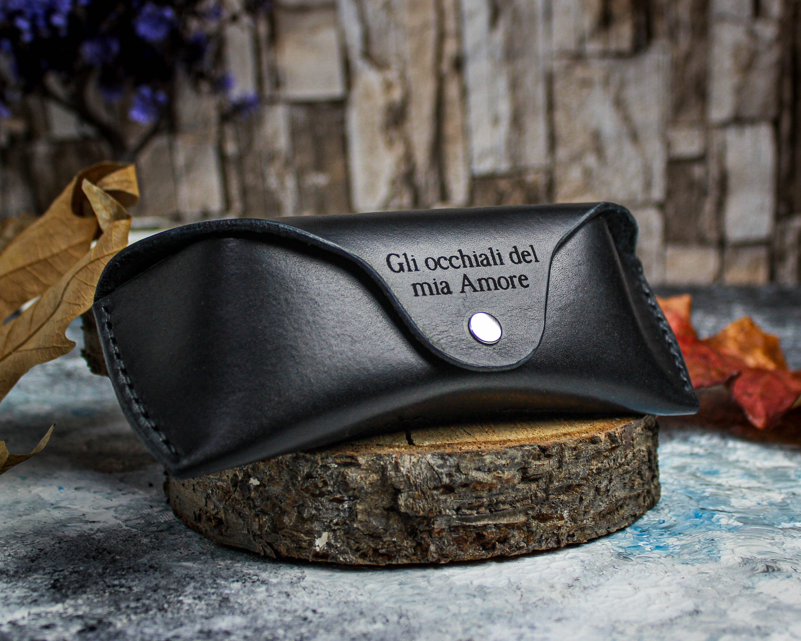 Personalized Leather Sunglasses Case Ray Ban Case Eyeglasses - Etsy