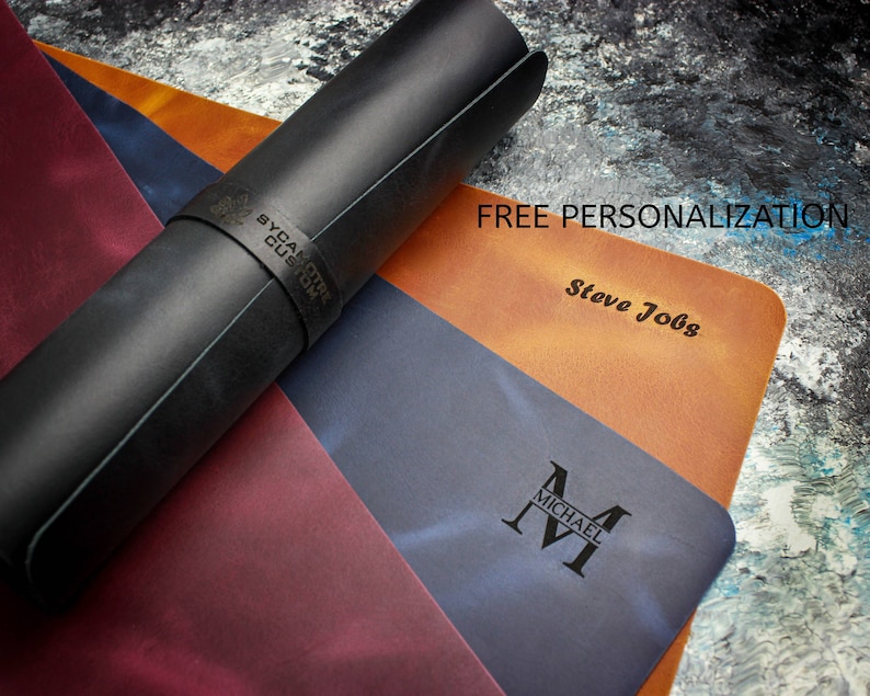 Leather Desk Mat Custom Desk Pad Extra Large Desk Mat | Etsy