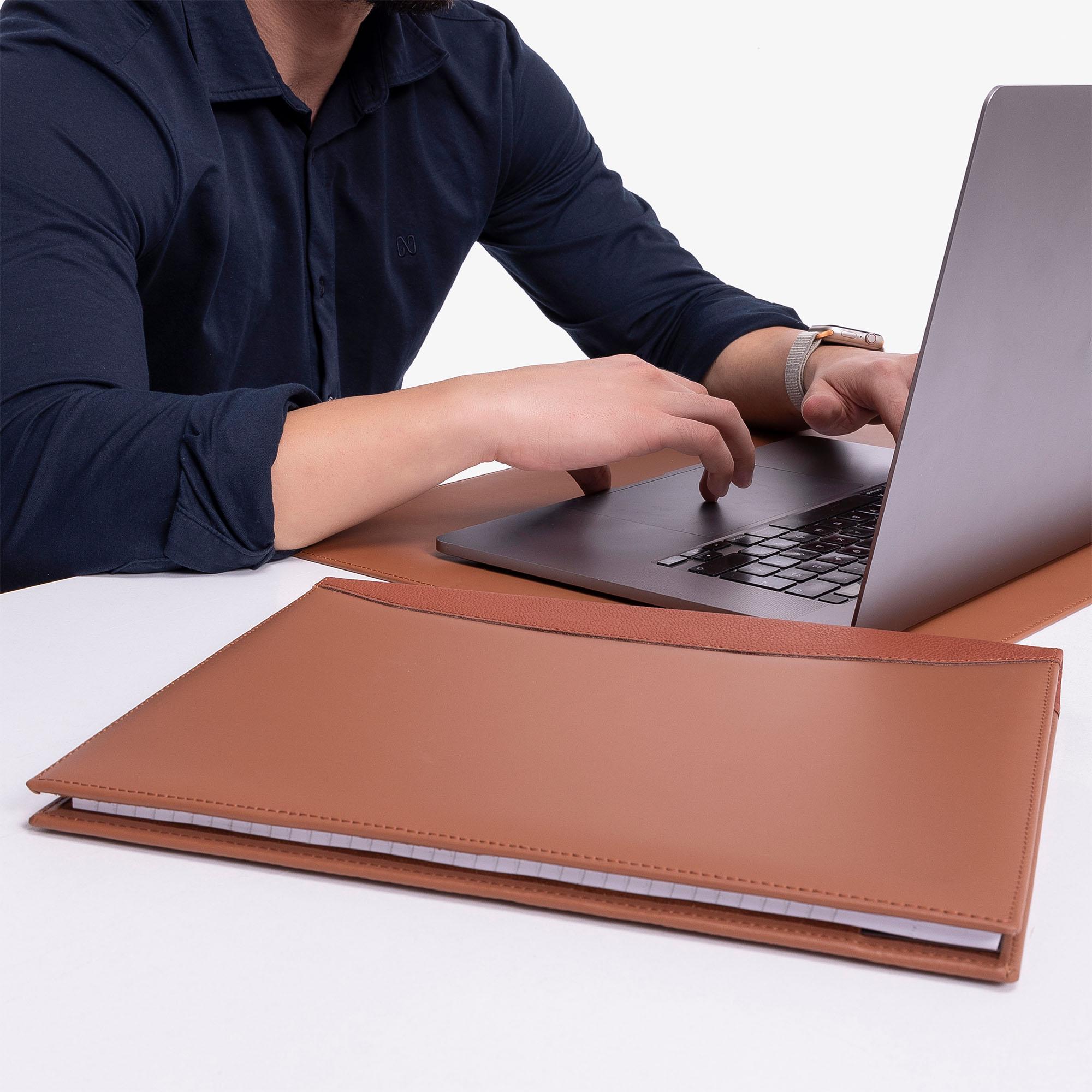 Premium A4 PADFOLIO | Personalized Top Grain LEATHER Business Portfolio ...