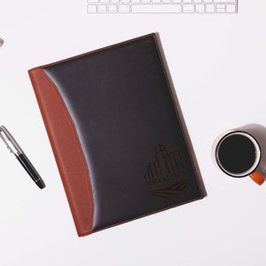 Custom A4 Portfolio, Leather Padfolio With Logo, Leather Document ...
