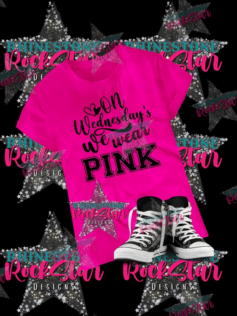 On Wednesday's We Wear Pink | SVG | PNG | JPG | Digital Download - Etsy