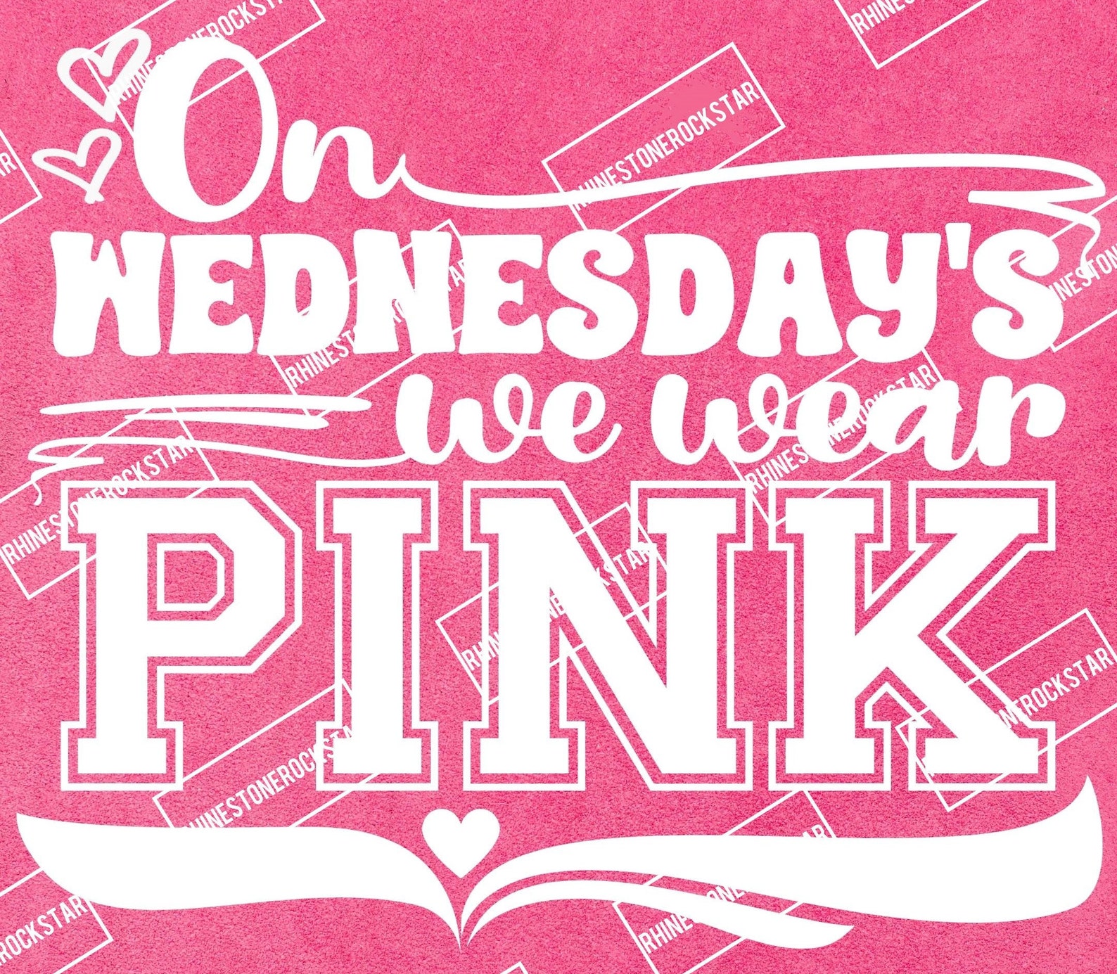 On Wednesday's We Wear Pink 2 Designs (3) | Png | Svg | Jpg | Instant ...