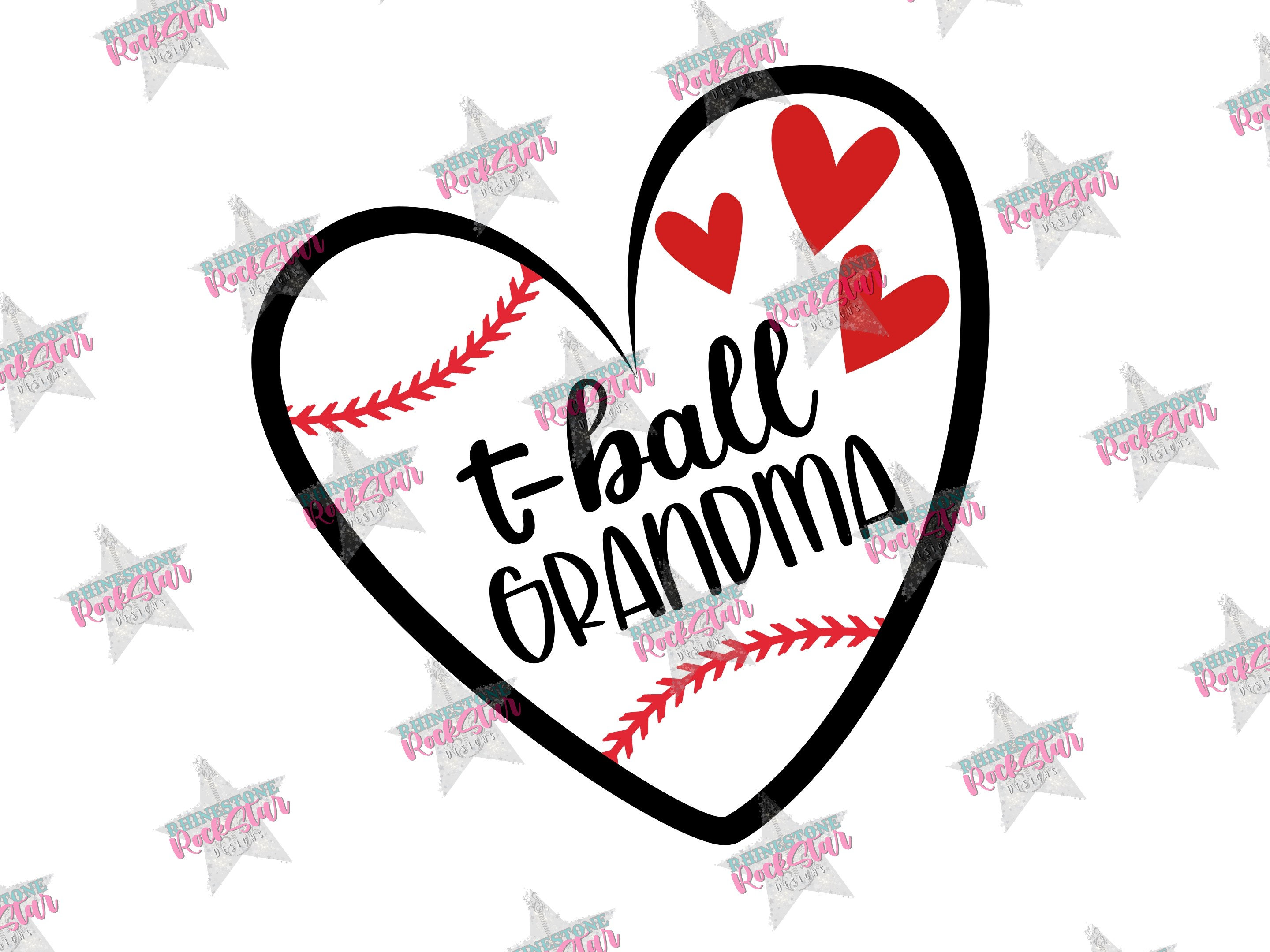 T-ball Grandma | SVG | PNG | JPG | Instant Download - Etsy