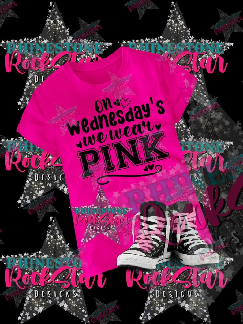 On Wednesday's We Wear Pink | SVG | PNG | JPG | Digital Download - Etsy