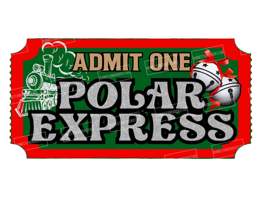 Polar Express Ticket | PNG ONLY | Instant Digital Download | 300 Dpi - Etsy