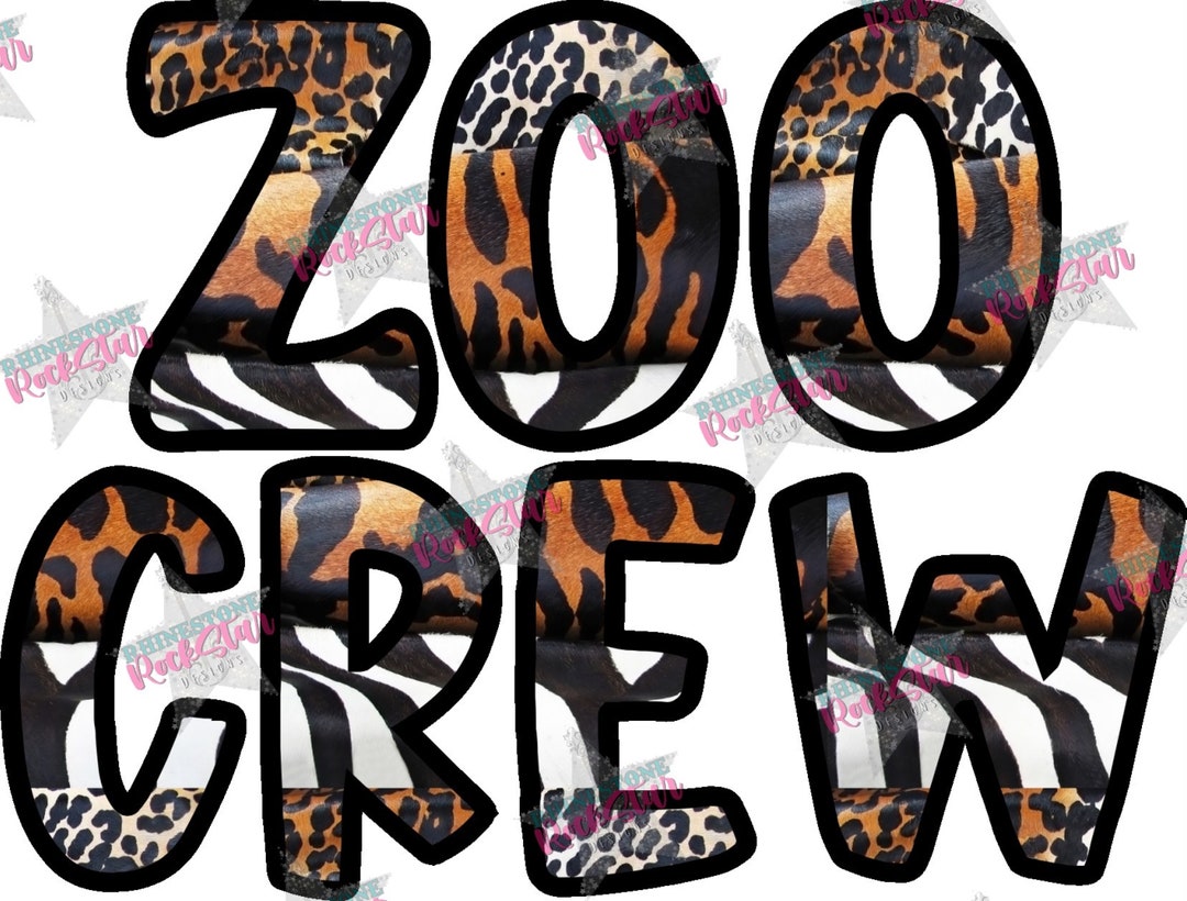 Zoo Crew | PNG Only | Sublimation | Print&cut | Instant Digital ...