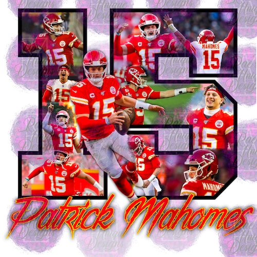 Patrick Mahomes Color Layers SVG Mahomes SVG Kansas City - Etsy