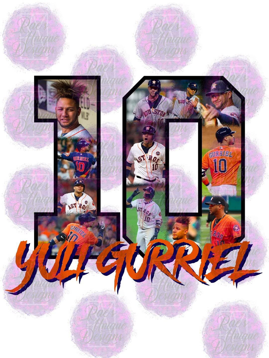 Yuli Gurriel Number Collage - Etsy