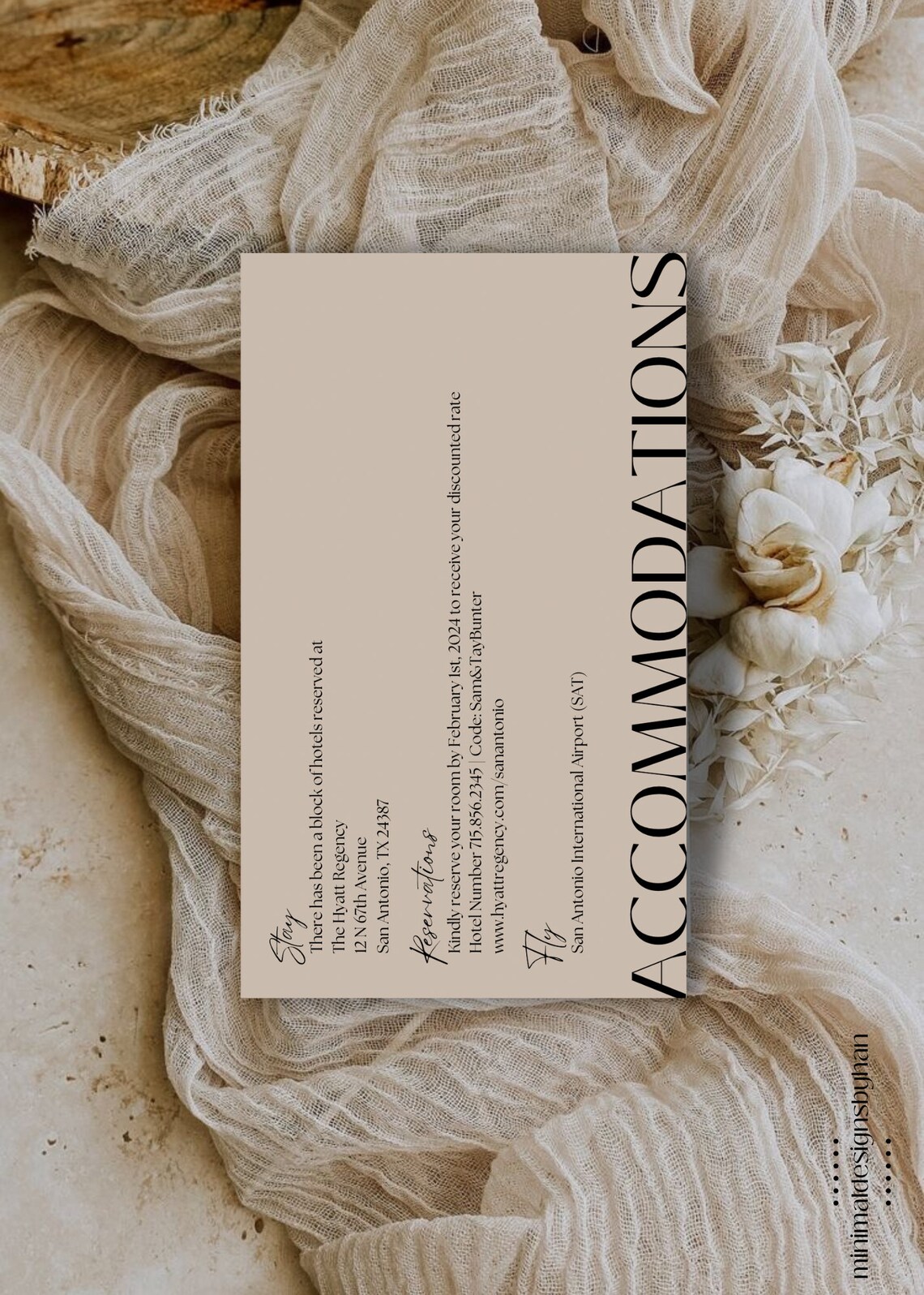 Neutral Wedding Invitation Suite Template Minimalist Wedding - Etsy