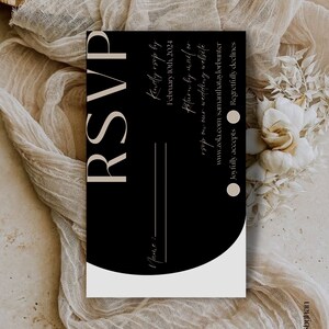 Neutral Wedding Invitation Suite Template, Minimalist Wedding ...