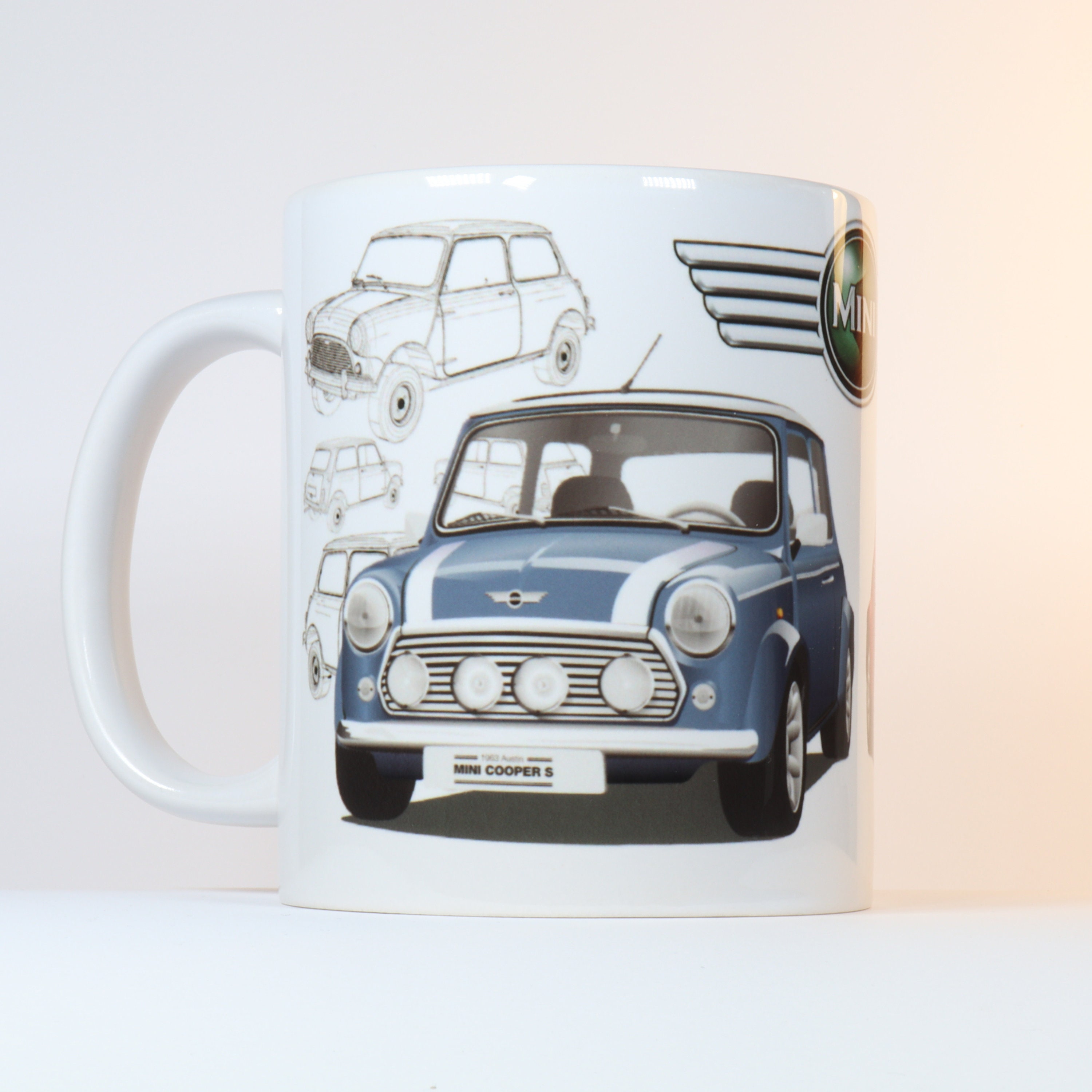 Mini Cooper Classic Car Mug, Mini Cooper Coffee Mug, Mini Cooper Gift ...