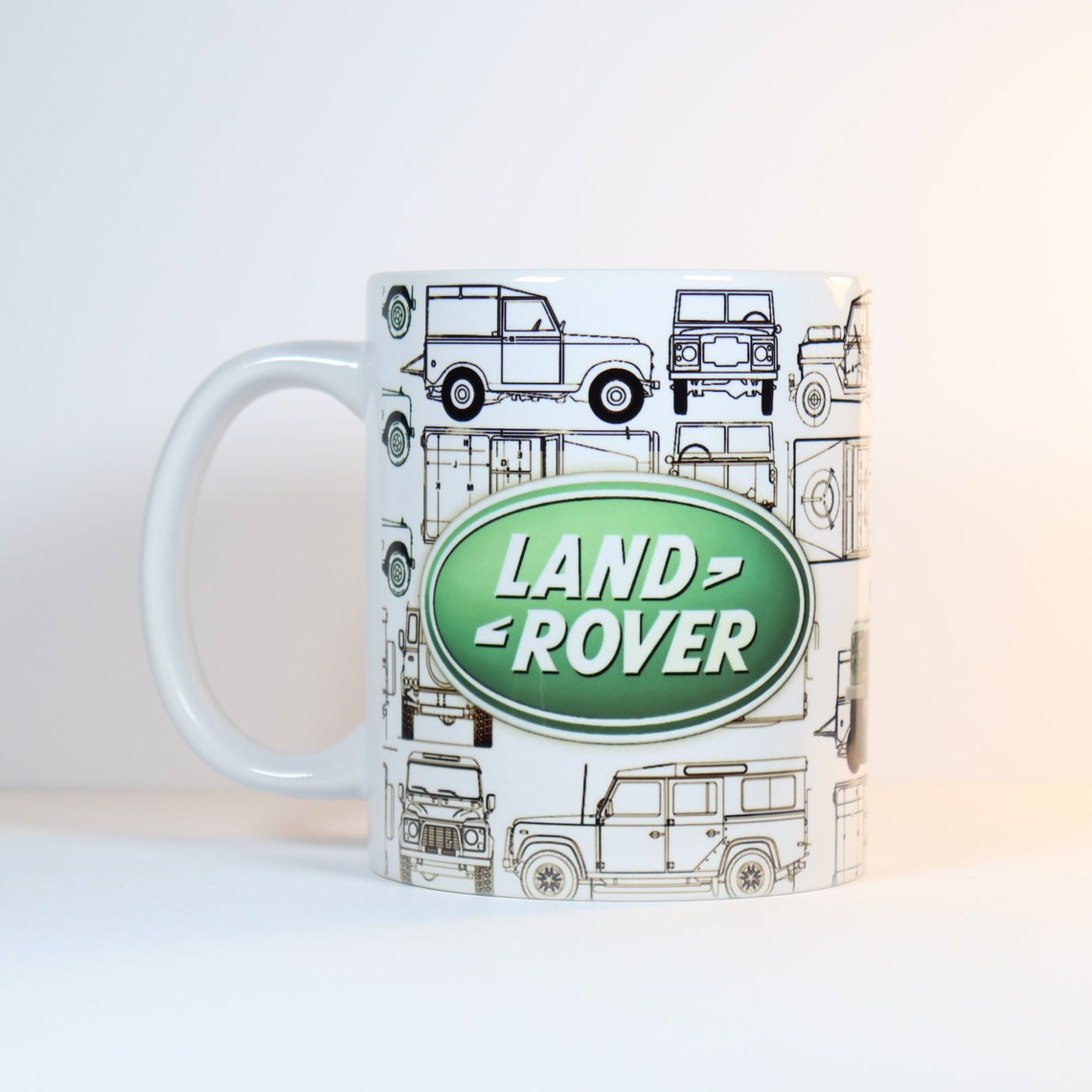 Land Rover Mug Car Series 11 Oz Large Handle - Etsy