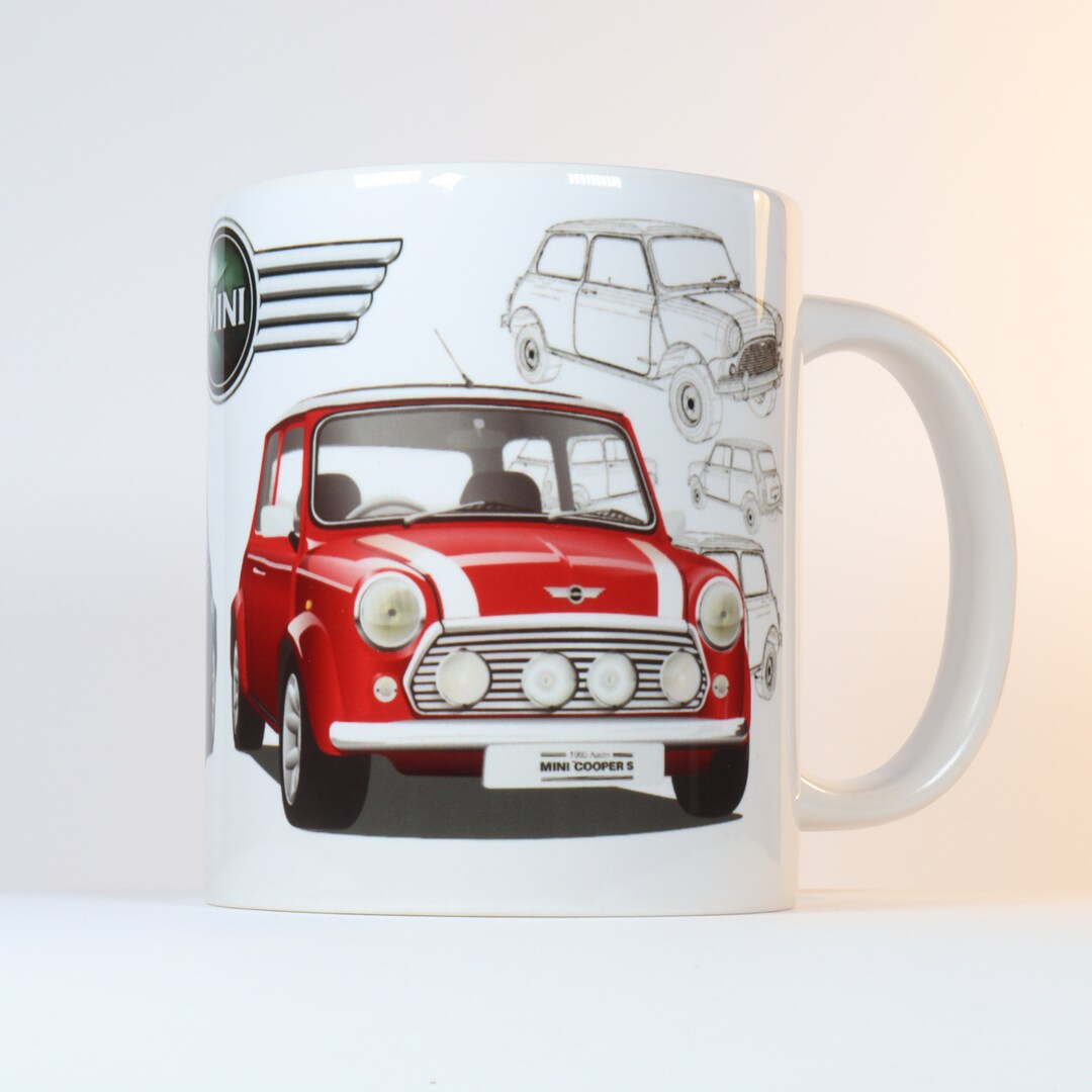 Mini Cooper Classic Car Mug, Mini Cooper Coffee Mug, Mini Cooper Gift ...
