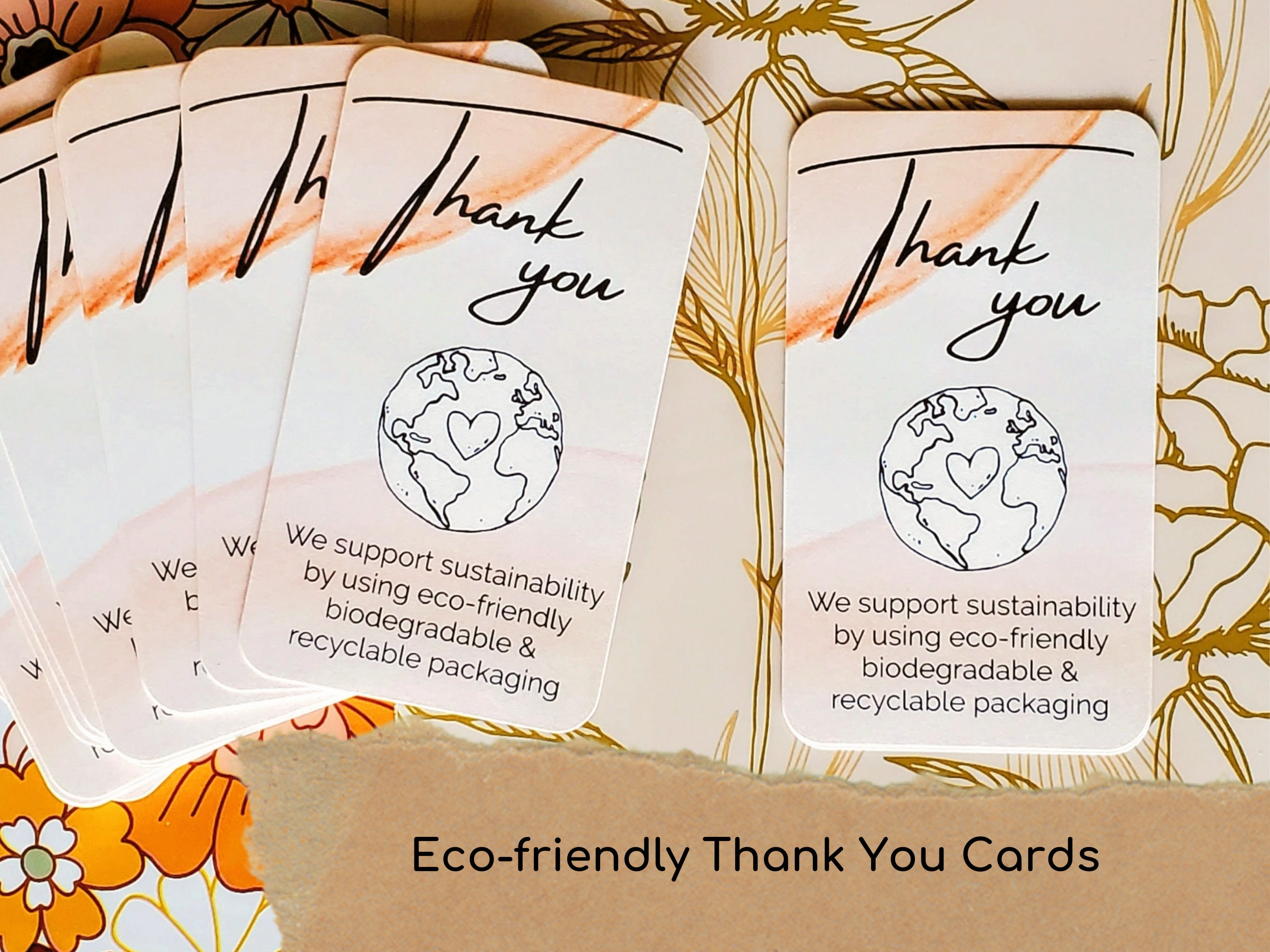 We Support Sustainability Eco Friendly Cards, Thank You for Your Order ...