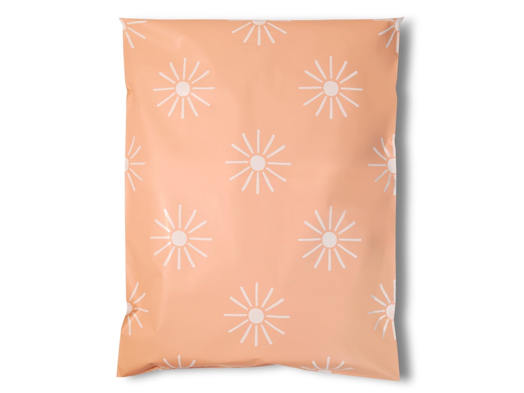 12x15 Eco Friendly Sustainable Poly Mailers, Large Retro Printed ...