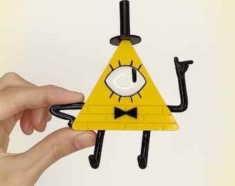Mini Bill Cipher Statue - Cipher Hunt Statue - Gravity Falls Inspired ...