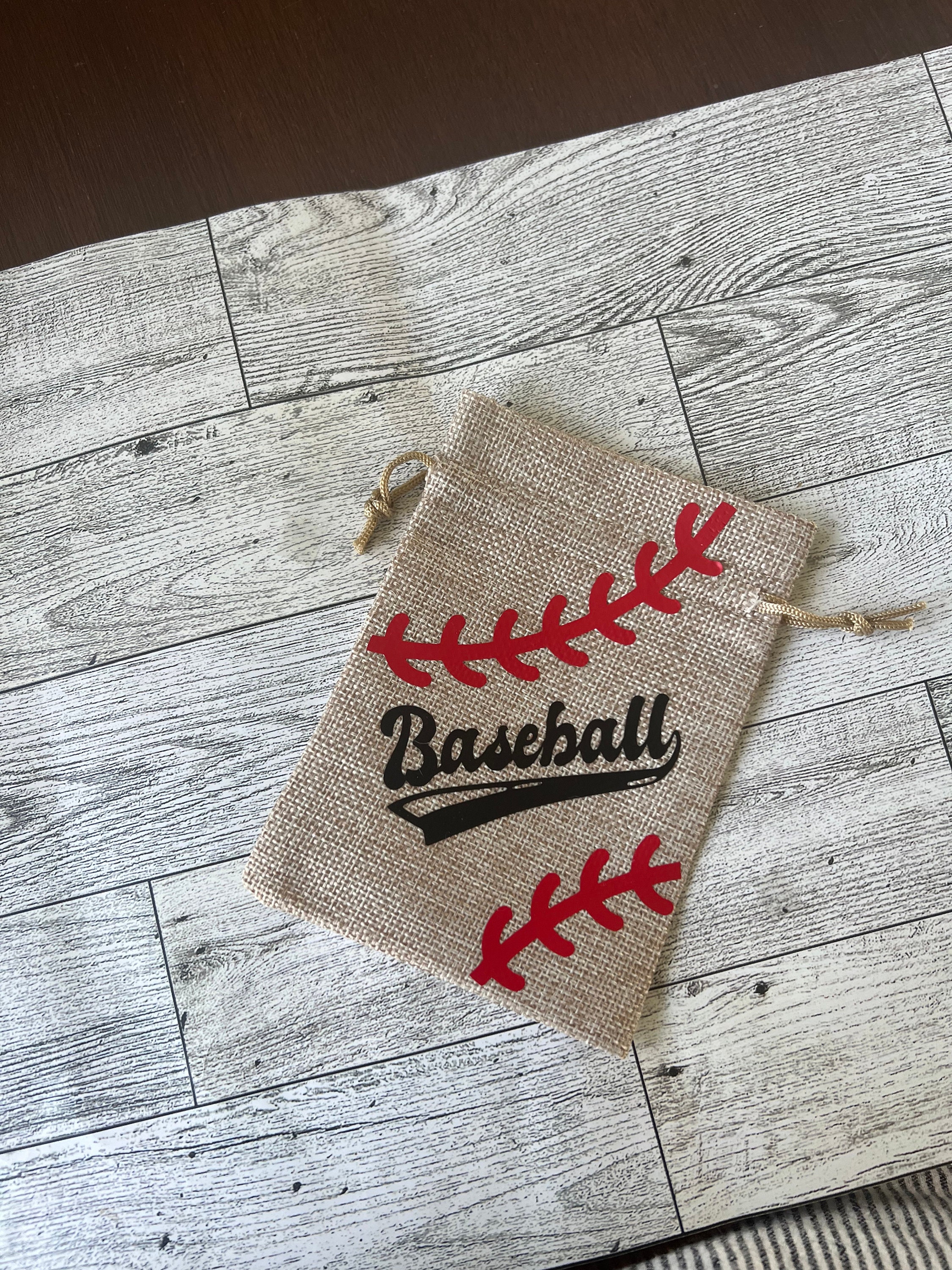 Baseball Sacks Sunflower Pouches, Bubble Gum Sacks, Baseball Team Gift ...