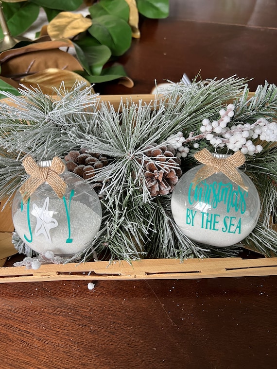 Sea Themed Christmas Ornaments Sea Glass Christmas Tree Holiday