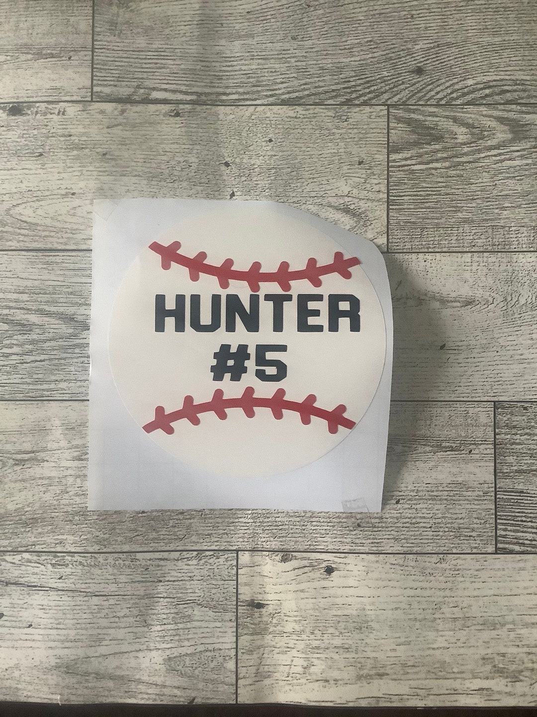 Personalized Baseball Decal; Baseball Helmet, Water Bottle, Party Favor ...