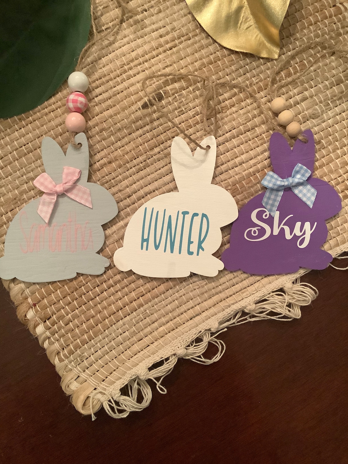 Personalized Easter Basket Tags, Easter Name Tags, Custom Easter Tags ...