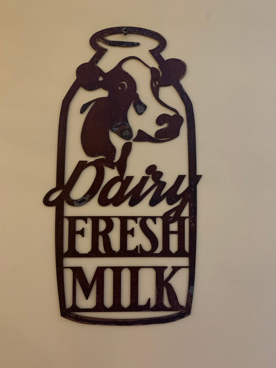 Dairy Fresh Milk Metal Sign - Etsy