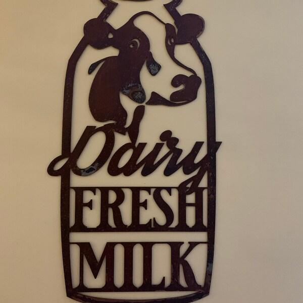 Vintage Dairy Sign - Etsy