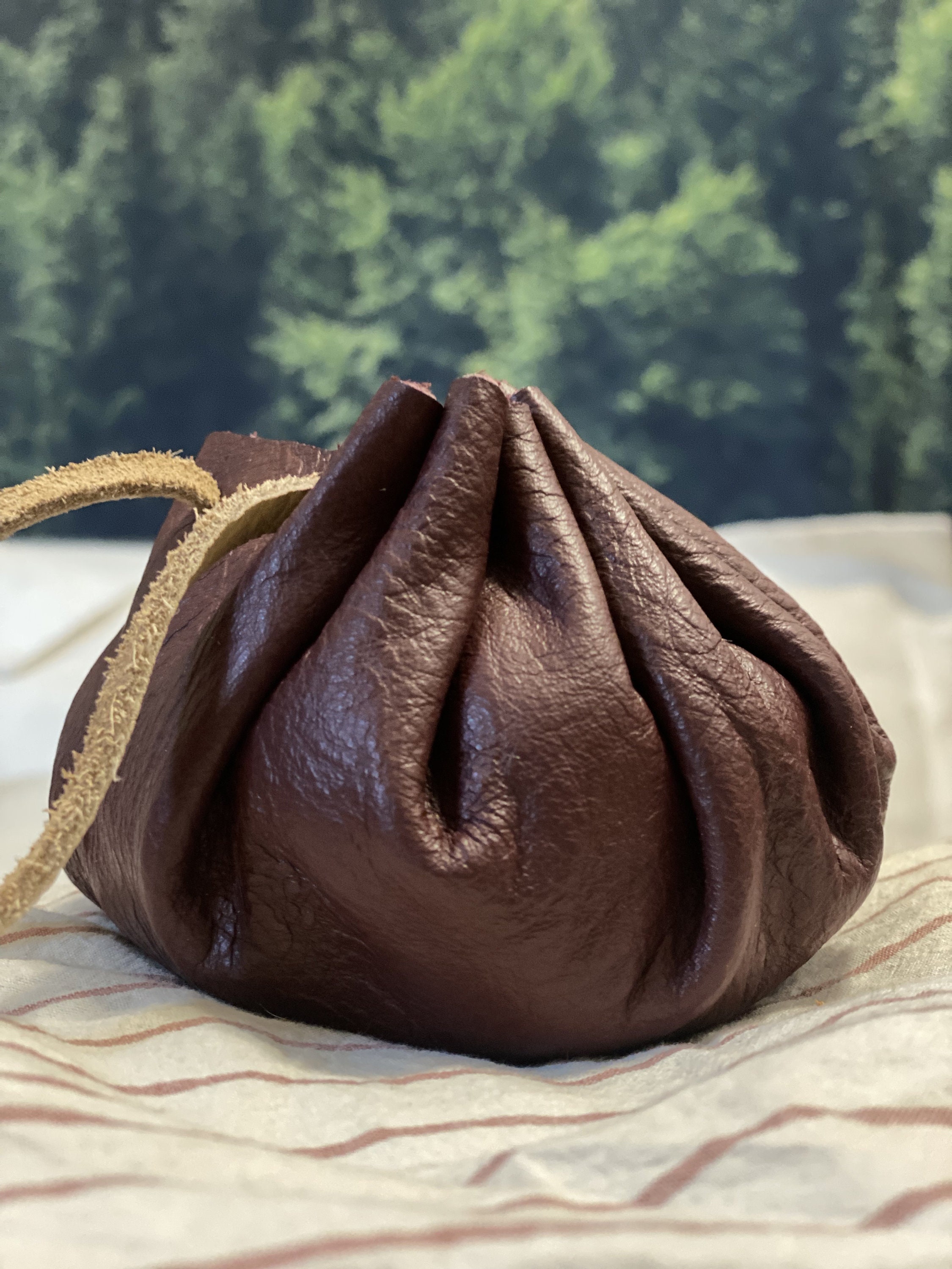 Leather Cinch Bag - Etsy