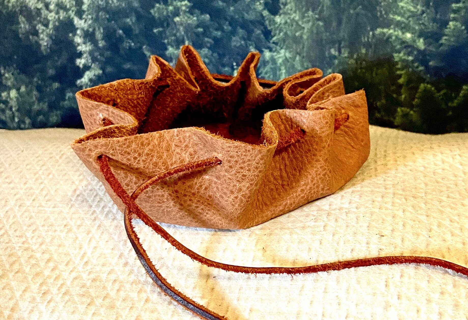 Leather Cinch Bag - Etsy