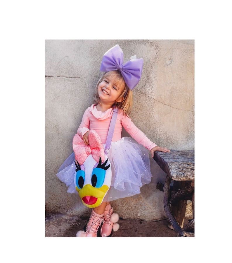 Daisy Duck Bow Daisy Duck Inspired Bow Lavender Bow Light - Etsy