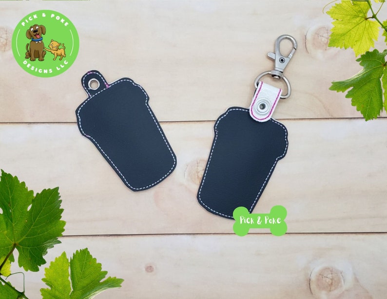 ITH Key Fob Cute Coffee Cup With Heart Snap Tab and Eyelet in - Etsy