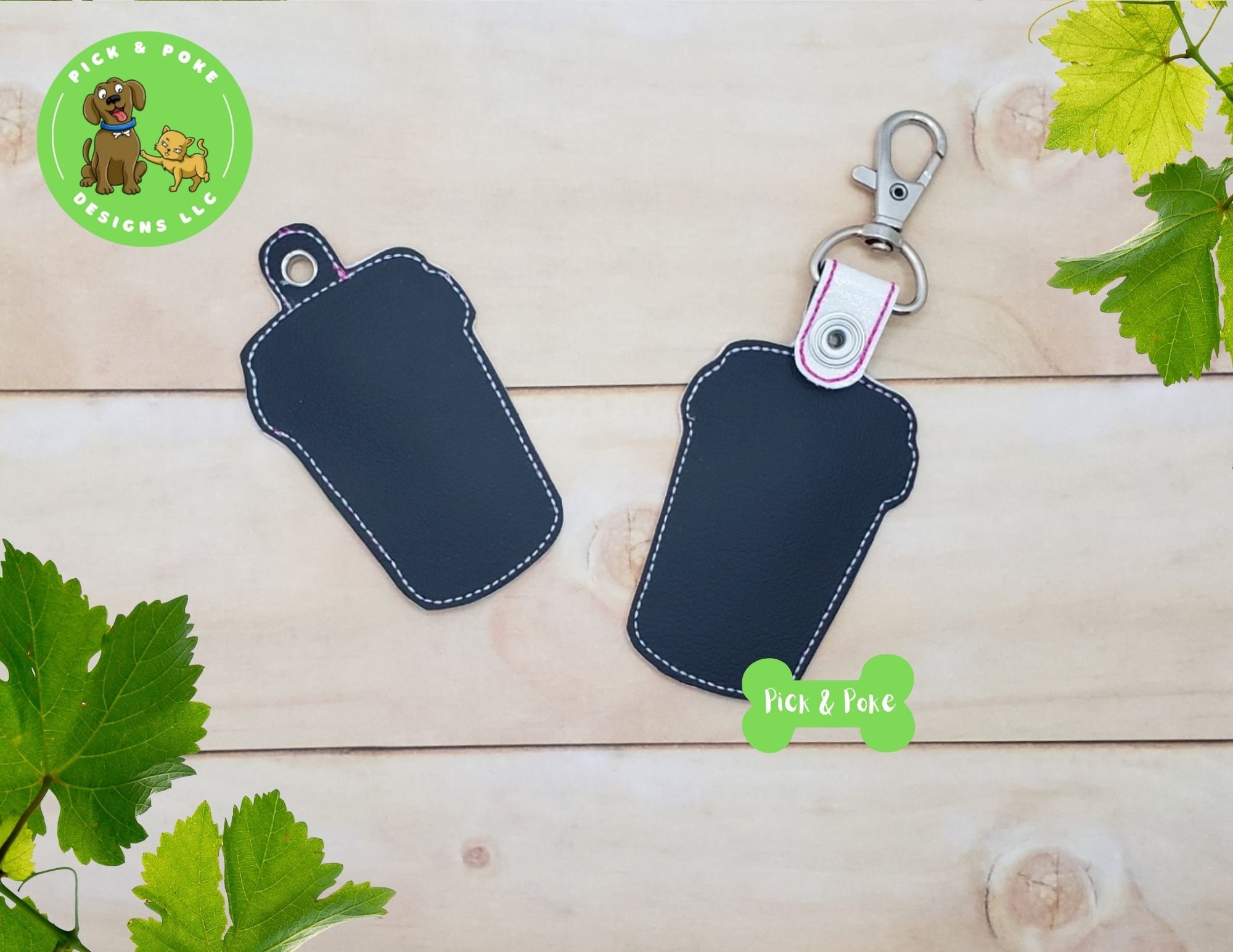 ITH Key Fob Cute Coffee Cup With Heart Snap Tab and Eyelet in - Etsy