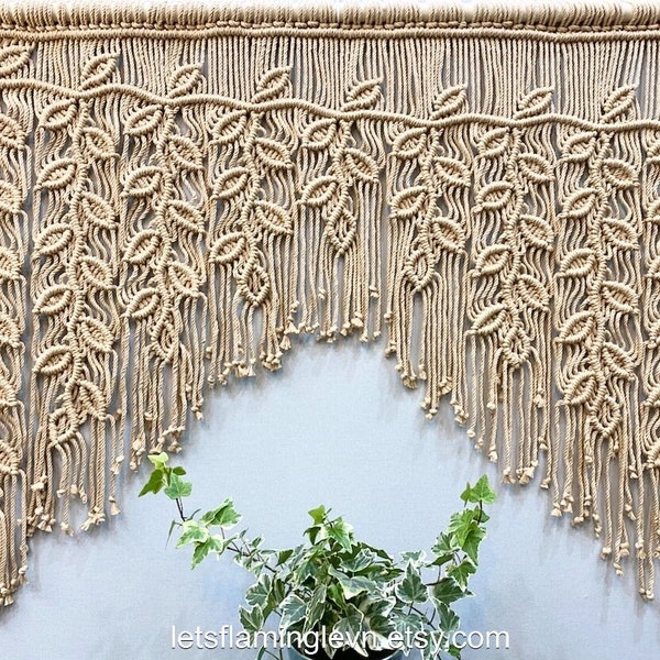 Macrame Window Valance - Etsy