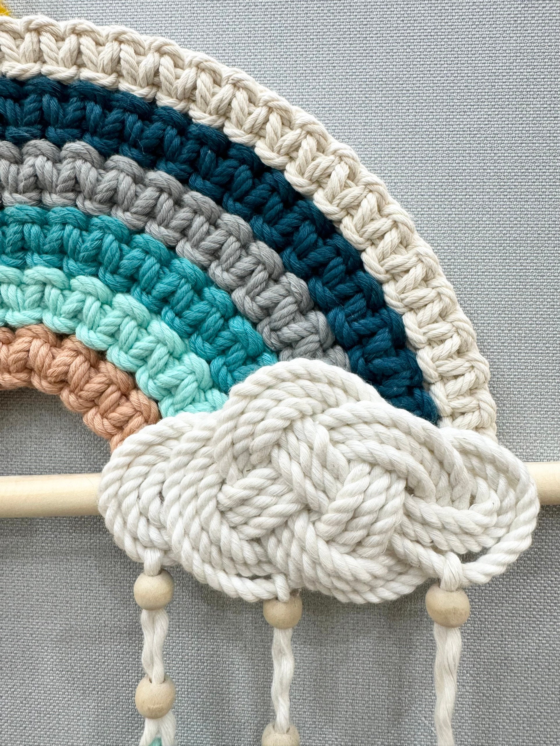 Macrame Rainbow Wall Hanging: Boho Nursery Decor, Woven Wall Art - Etsy
