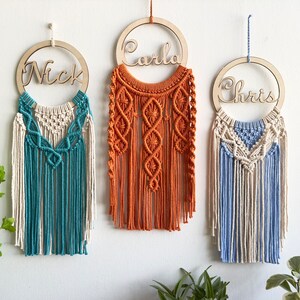 Personalized Macrame Name Sign, Custom Name Sign for Nursery Décor ...