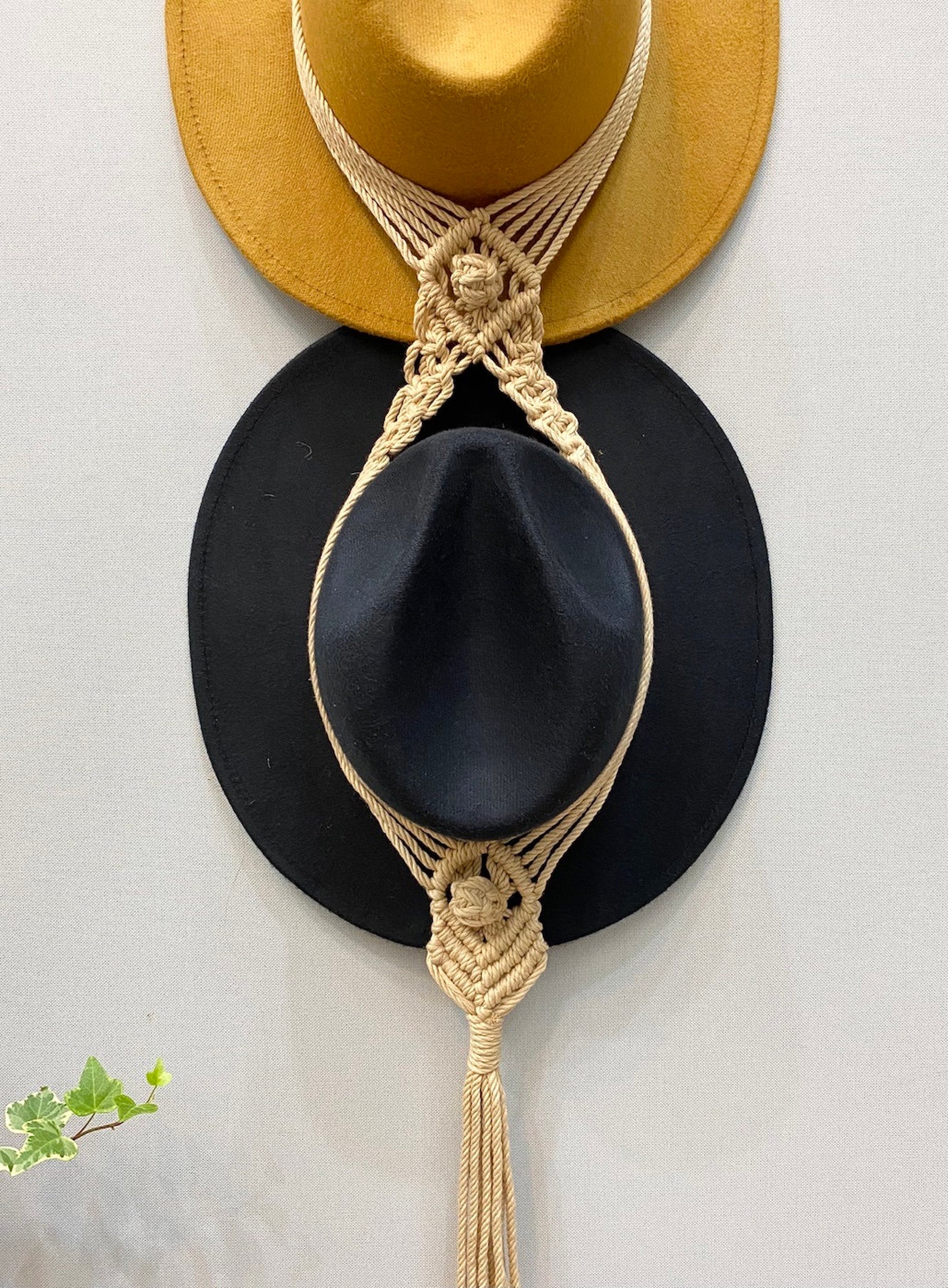 Macrame Hat Holder Pattern Cowboy Hat Rack Boho Hat Display - Etsy