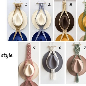 Macrame Hat Holder, Farmhouse Hat Hanger, Hat Storage Organization ...