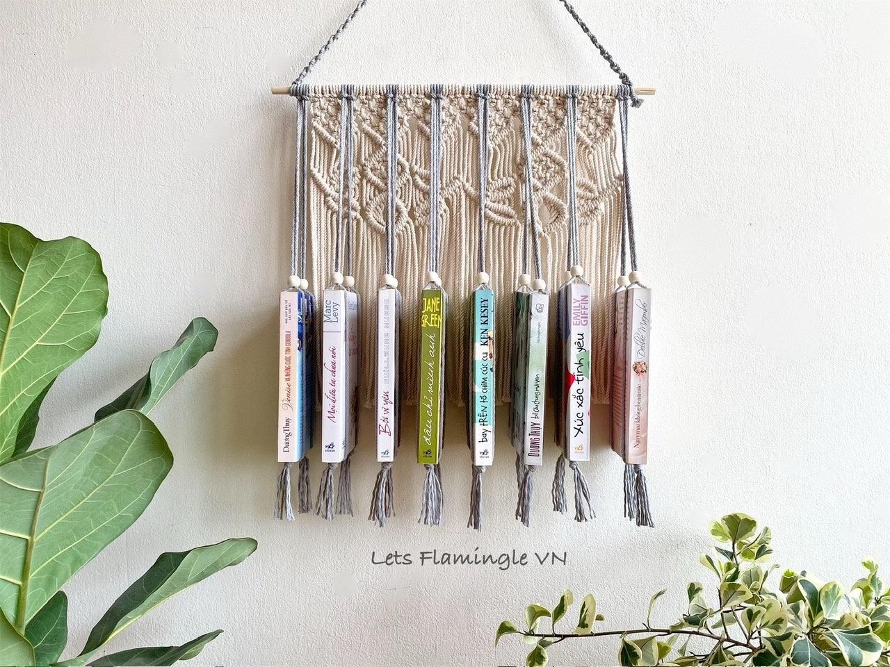 Macrame Bookshelf: Boho Book Hanger, Kids Room Decor - Etsy