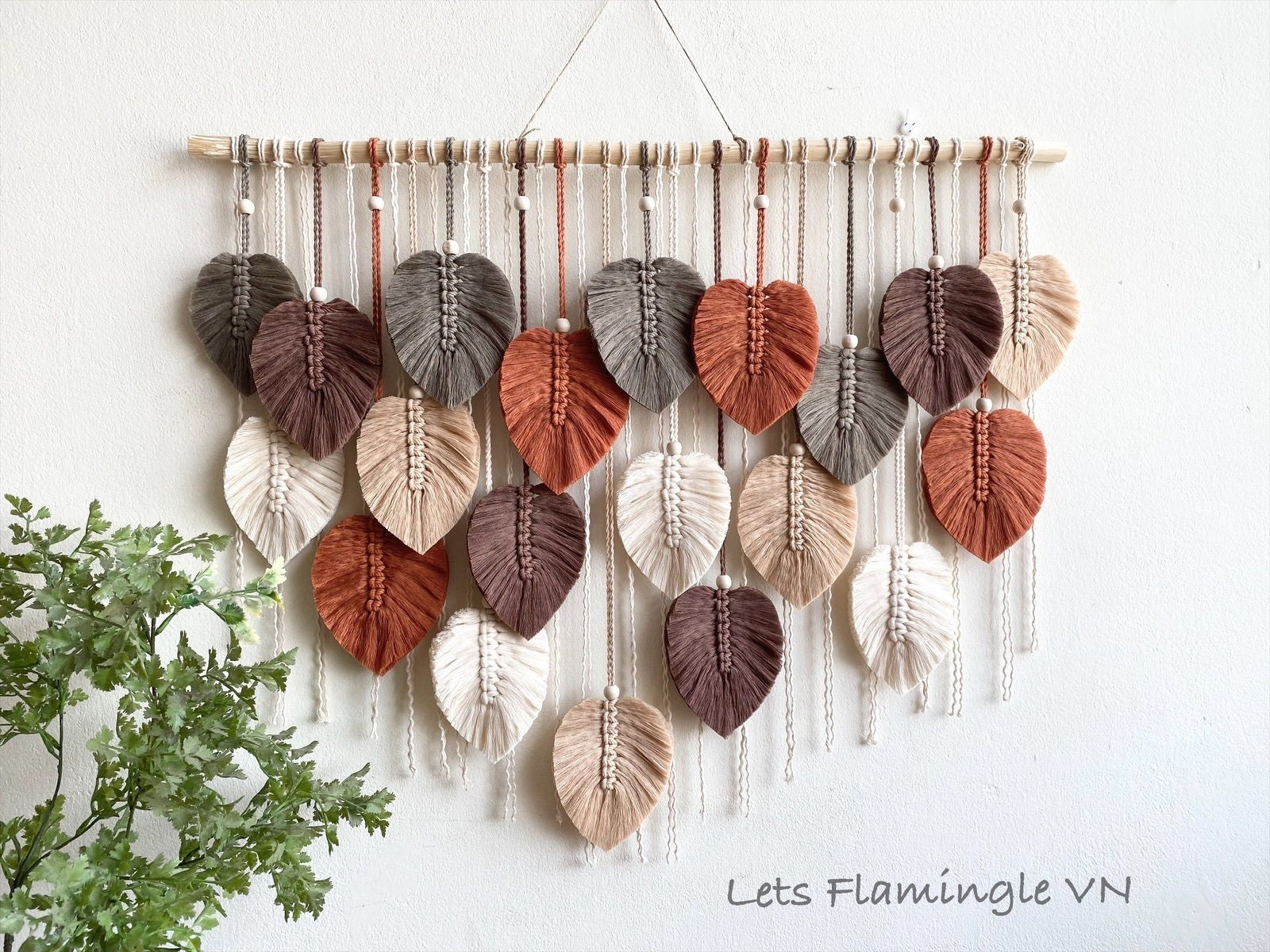 Falling Leaves Macrame Wall Hanging Nursery Wall Hanging - Etsy