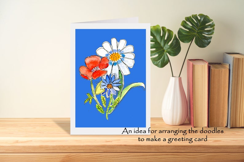 Printable Hand Painted Collage Fodder, Spring Flowers, Art ...