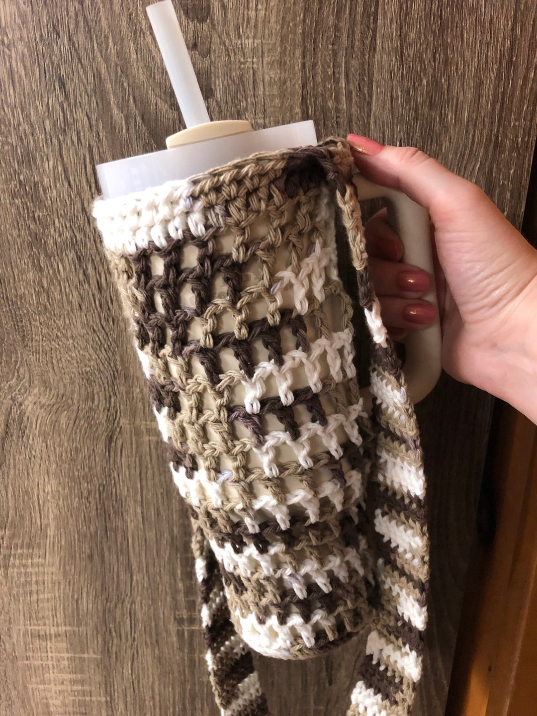 Crochet Pattern for Stanley Cup Carrier | 40oz Tumbler Crossbody ...