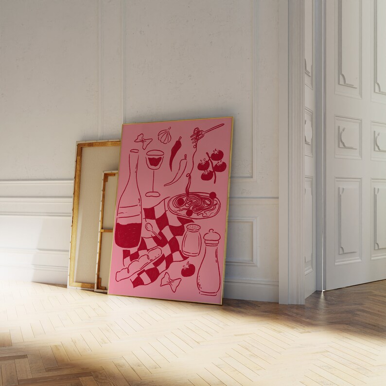 Italian for Dinner, Wall Decor, Large Printable Art, Trendy Poster ...