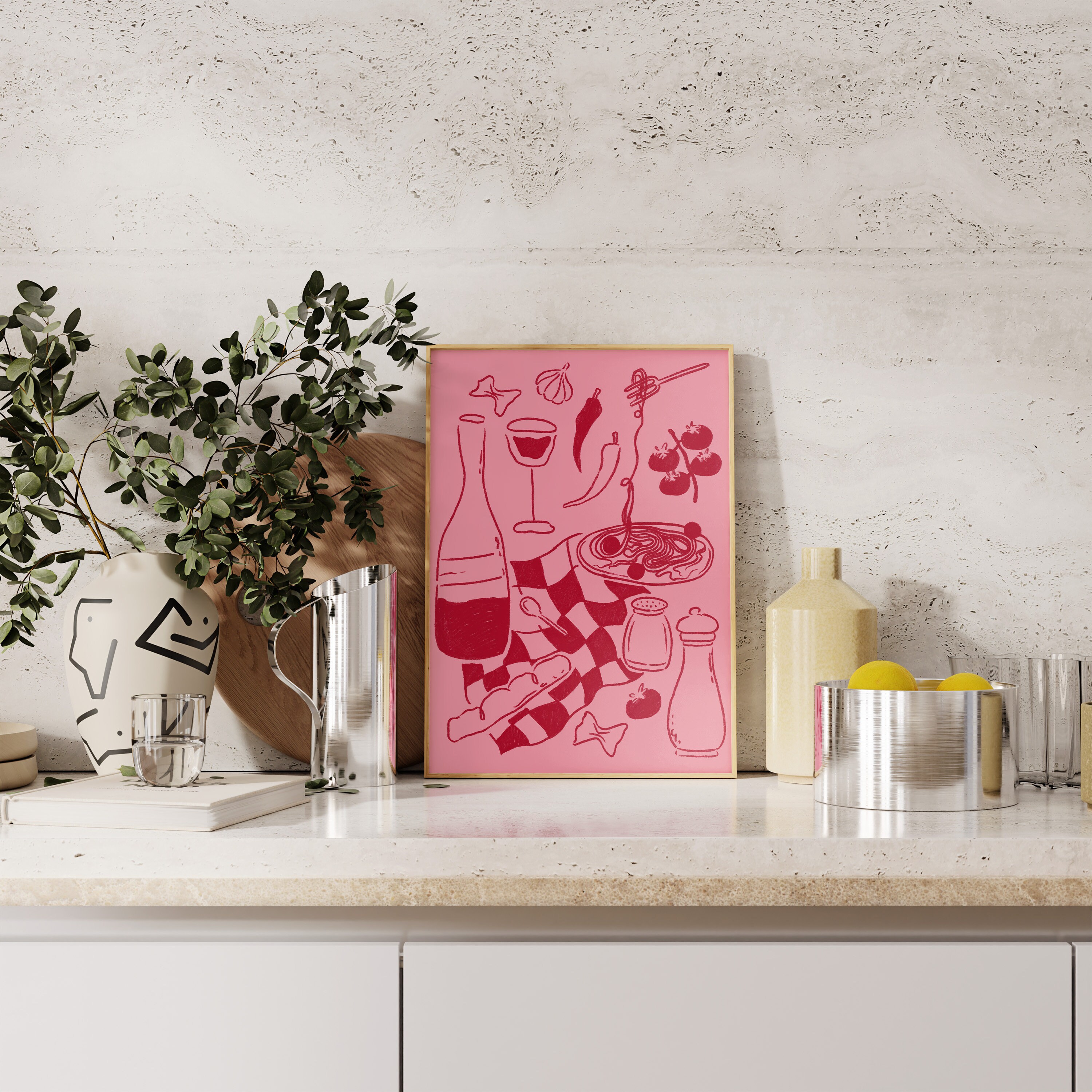 Italian for Dinner, Wall Decor, Large Printable Art, Trendy Poster ...