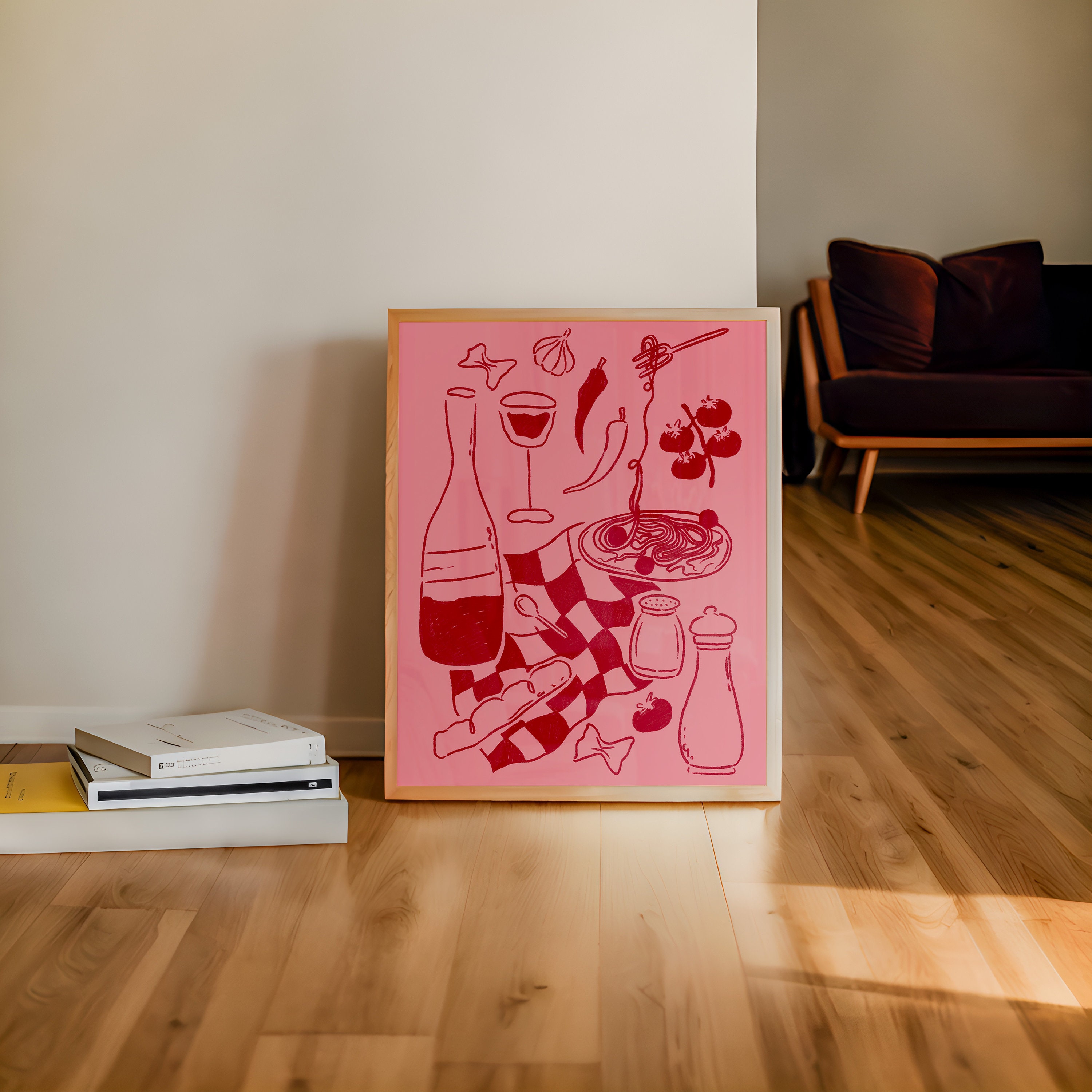 Italian for Dinner, Wall Decor, Large Printable Art, Trendy Poster ...